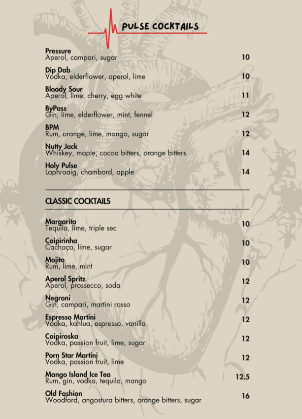 MENUS | Pulse Bar
